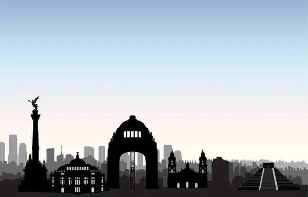Mexico skyline Stock Vectors, Royalty Free Mexico skyline Illustrations ...