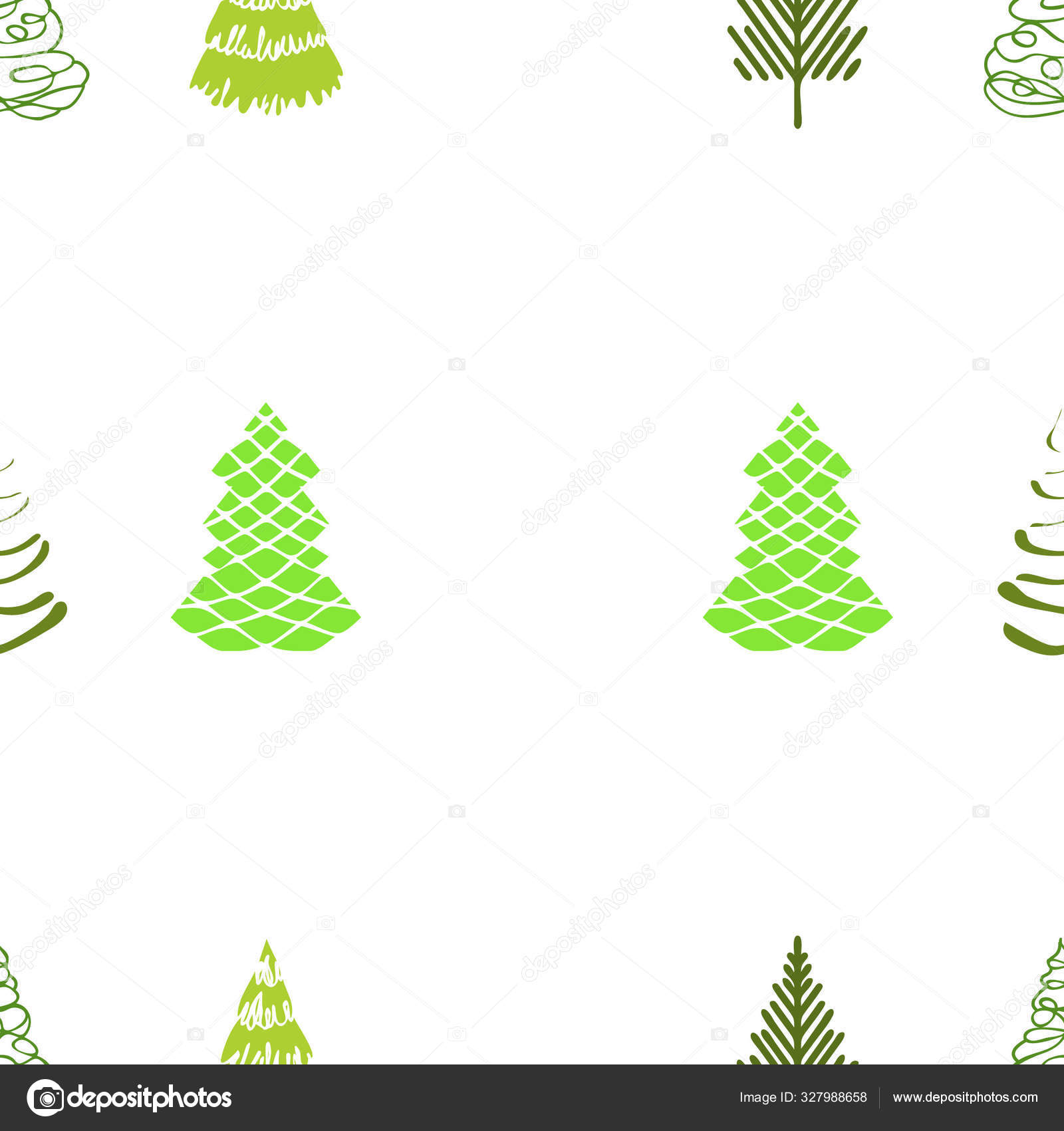 Christmas Tree Copy Space Stock Vector by ©natali7ekim.gmail.com 327988658