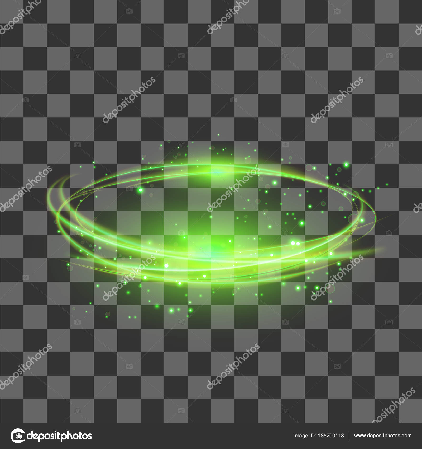 Efecto de luz transparente aislado sobre fondo a cuadros. Flafe rayo ...