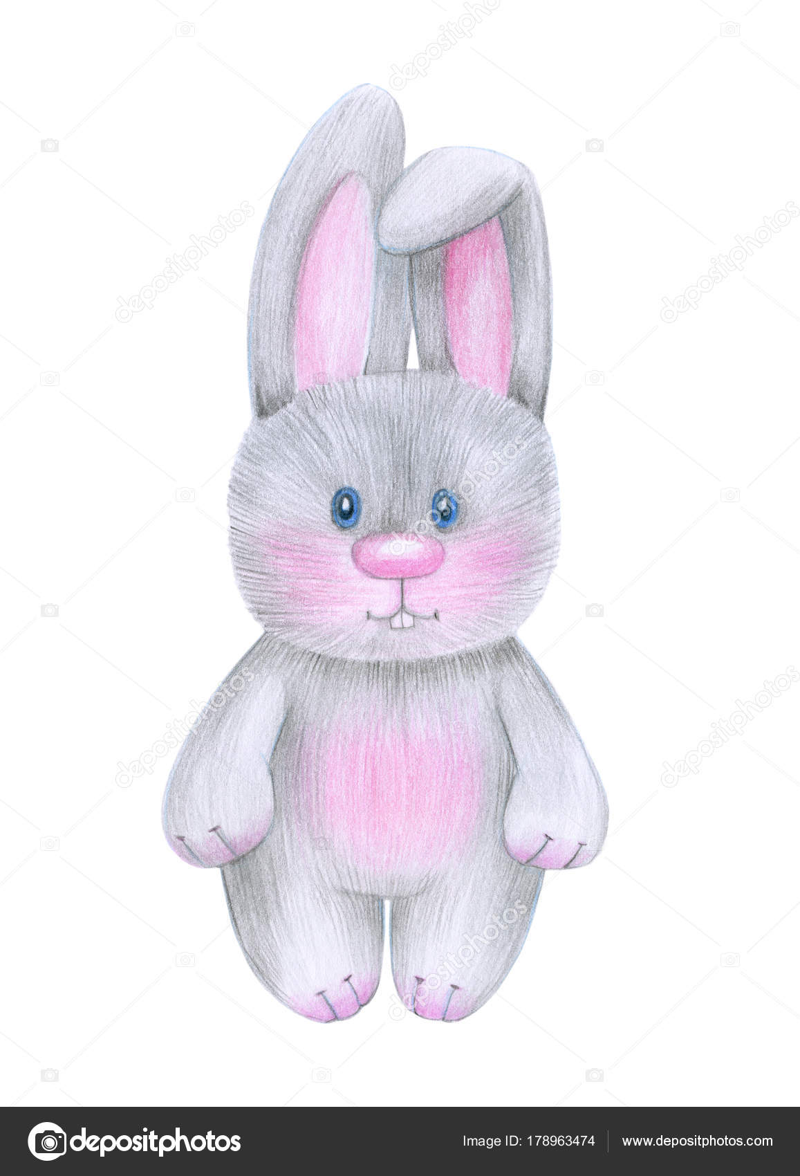 Cute baby rabbit Stock Illustration by ©rvika #178963474