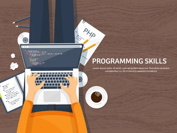 Lined programming,coding. Outline Flat computing background. Code, hardware,software. Web ...