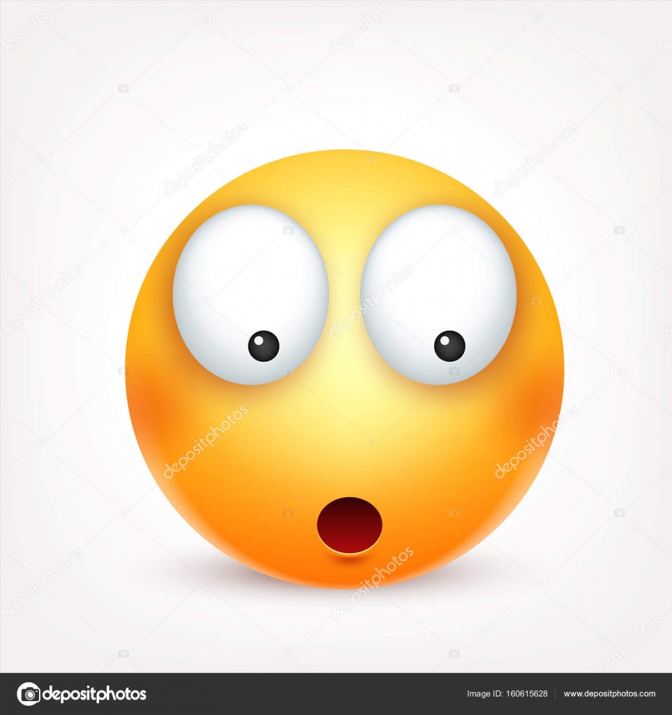 Smiley,emoticon. Yellow face with emotions. Facial expression. 3d realistic emoji. Sad,happy ...