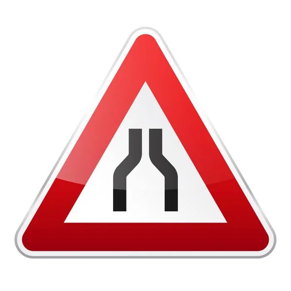 Road red sign on white background. Road traffic control.Lane usage ...