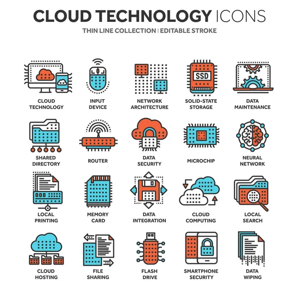 Cloud computing. Internet technology. Online services. Data, information security. Connection ...