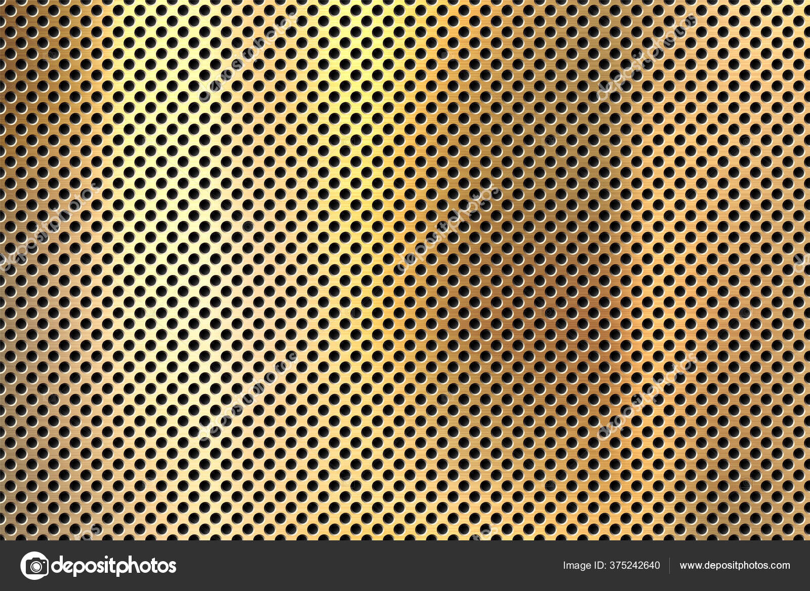 Realistic perforated brushed metal texture. Polished stainless steel ...