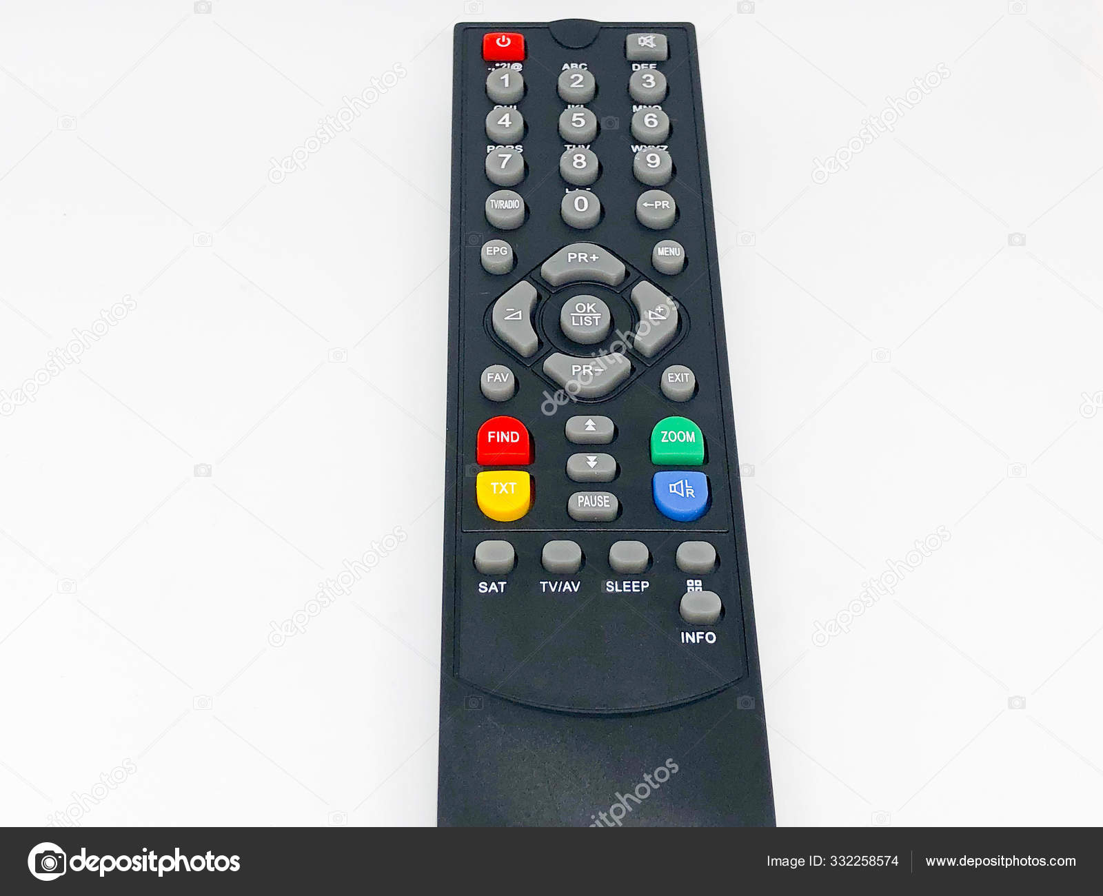 Various Satellite Controller White Background Stock Photo by ©Muhur ...