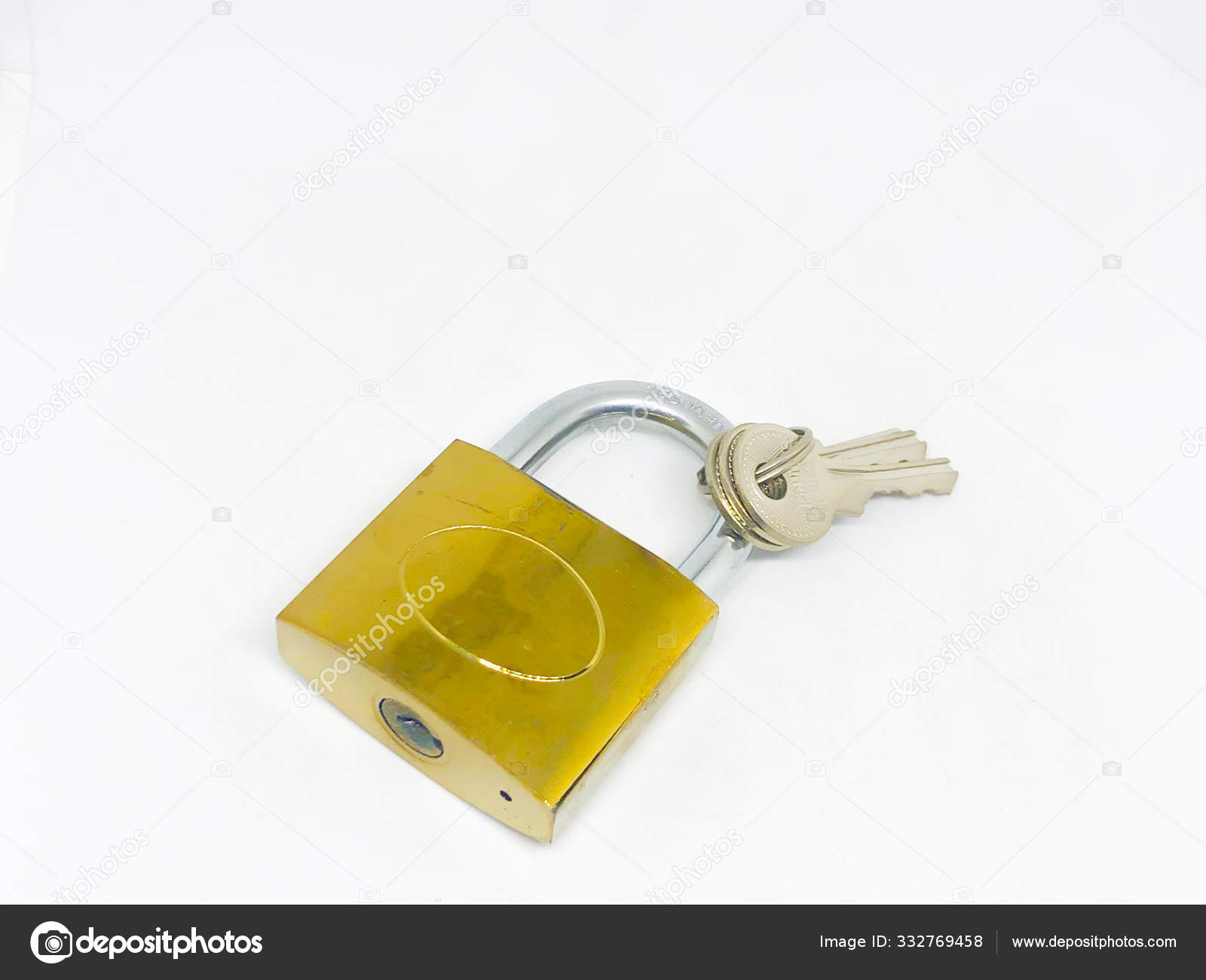 Door Lock White Background — Stock Photo © Muhur #332769458