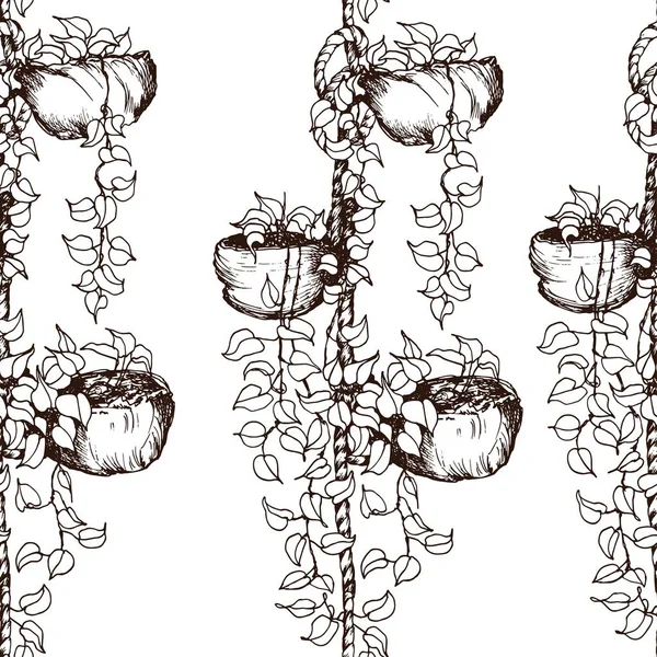 Videiras penduradas imágenes de stock de arte vectorial | Depositphotos