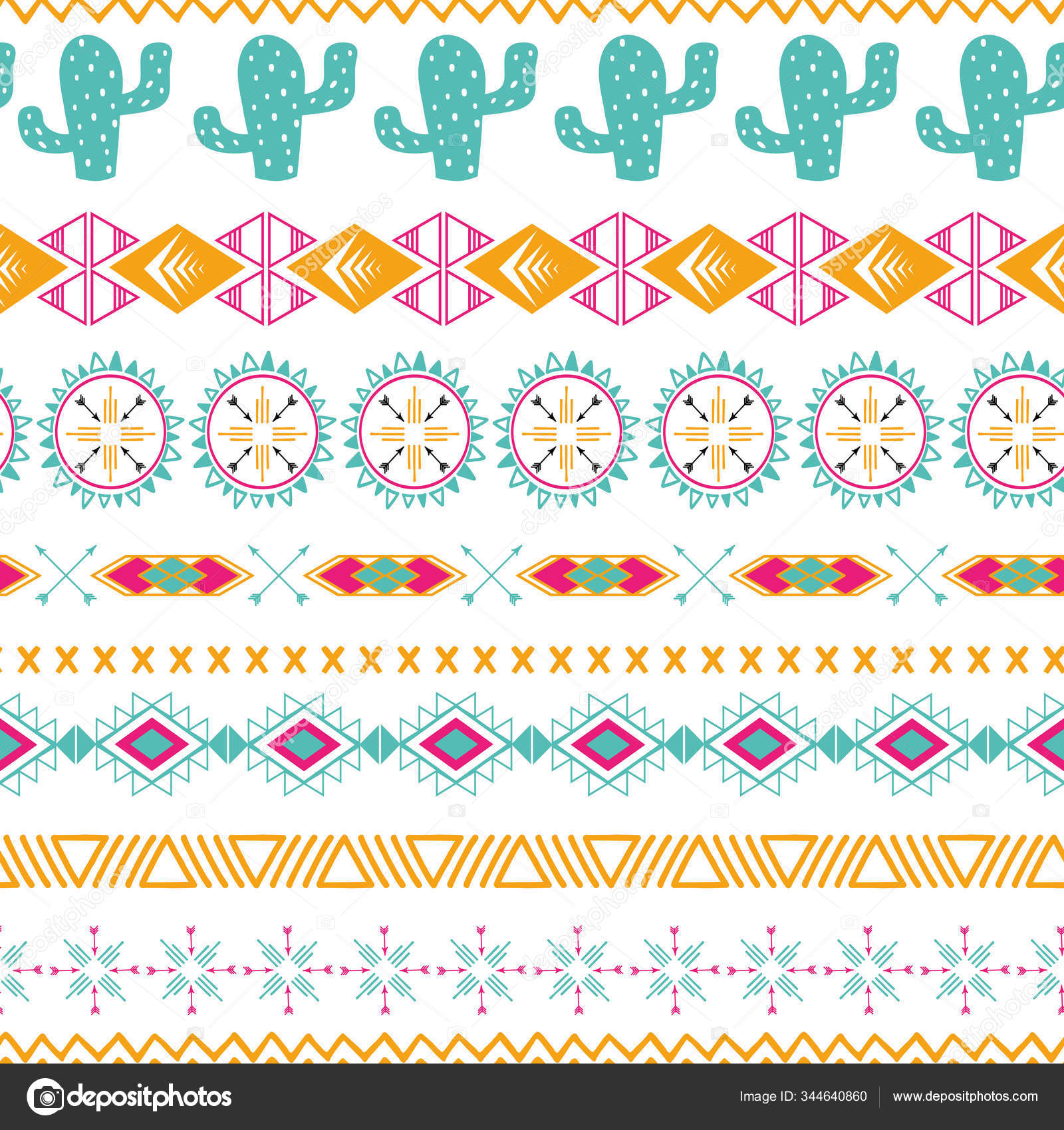 Pink Aztec Print Background