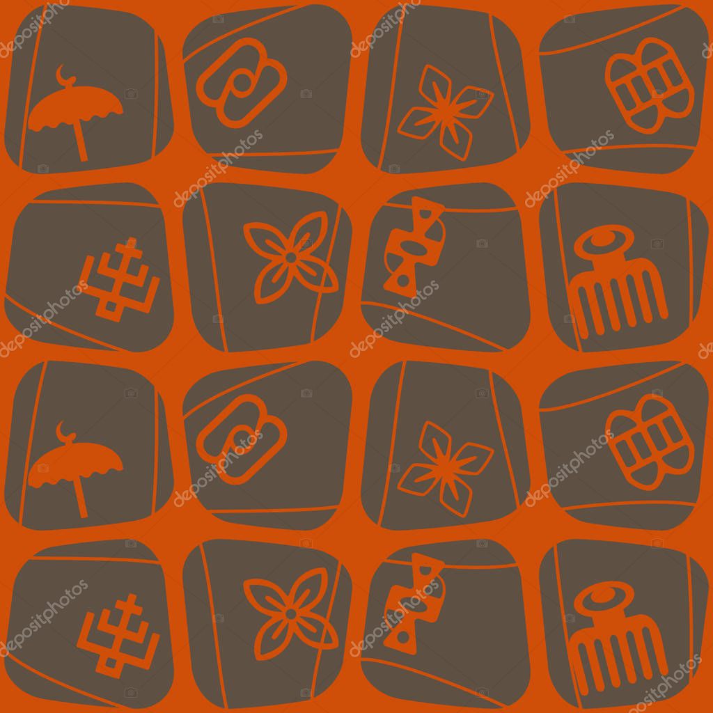 Patr n sin costura con s mbolos de adinkra 2024