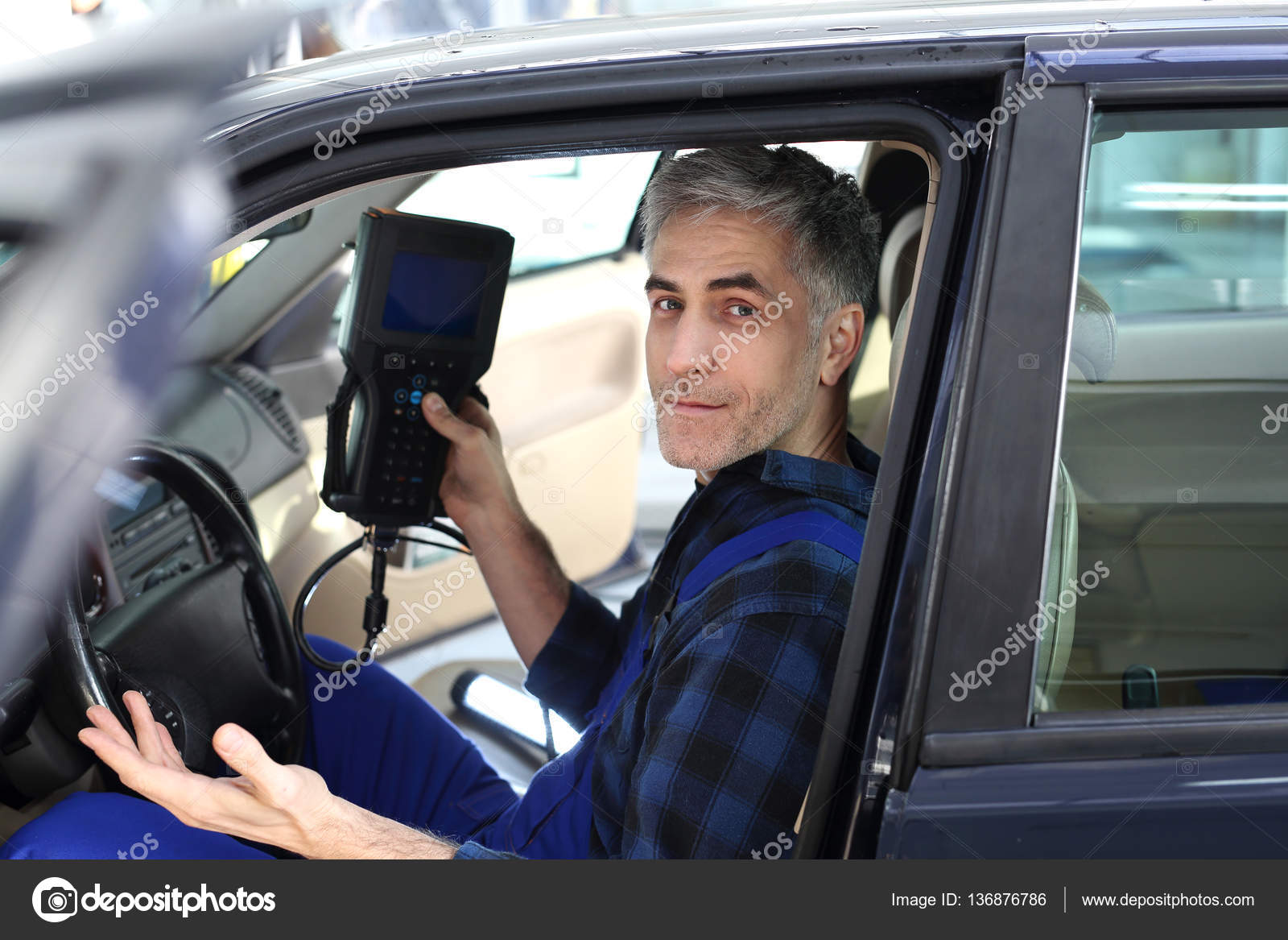 Technical inspection of the vehicle. — Stock Photo © robertprzybysz ...