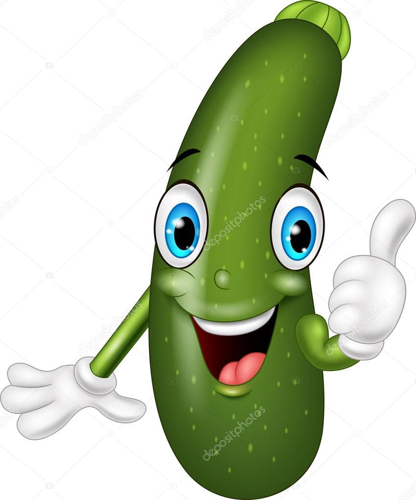 Calabacín De Dibujos Animados Calabacín Vegetal Dibujos Animados