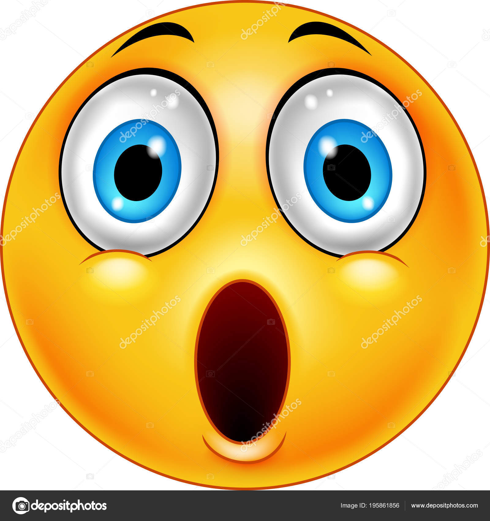 Gestrest Gezicht Emoticon Gezicht Palm Emoticon Stockvector Door