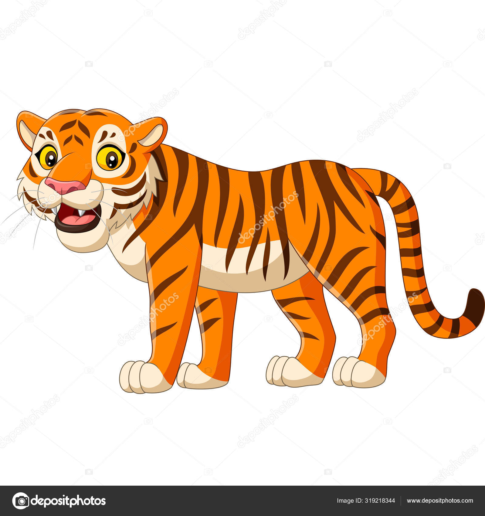 Fierce Cartoon Tiger