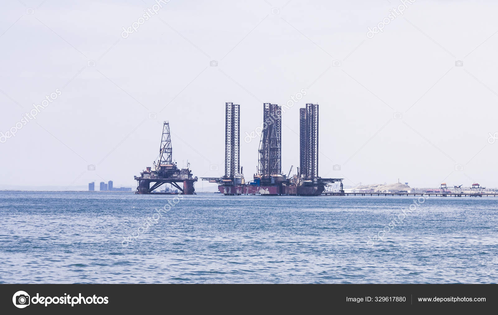 Offshore Drilling Rig Offshore Oil Gas Exploration Production Stock ...