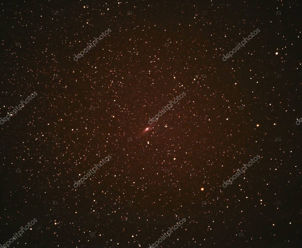 La galaxia espiral de Andrómeda en la constelación de Andrómeda. Esta galaxia también es ...