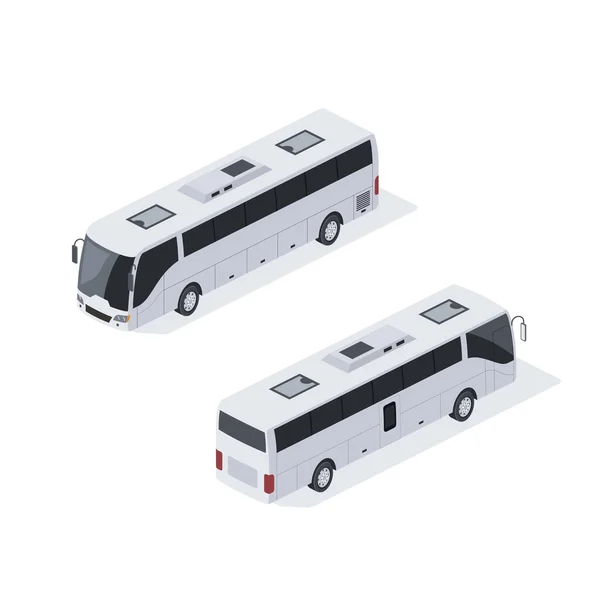 3D isometric bus. Tourist bus. Global transportation. Vector isometric ...