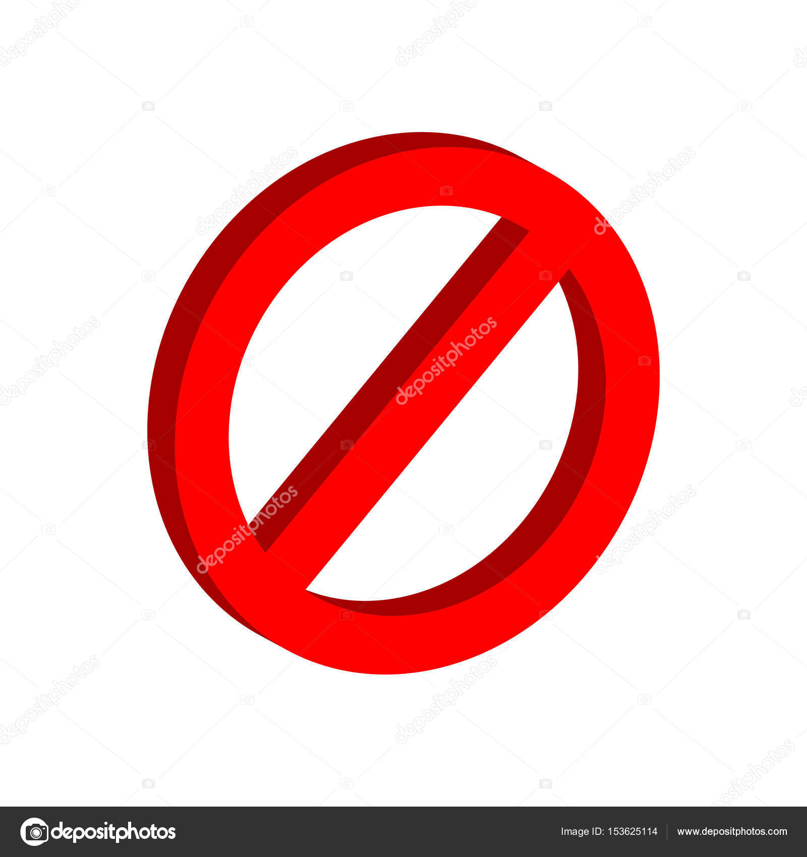 Stop sign symbol. Flat Isometric Icon or Logo. 3D Style Pictogra Stock ...
