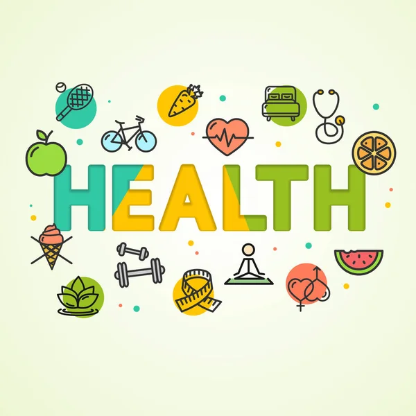 Healthy lifestyle poster, dieting, fitness and nutrition. — Stock Vector © Introwiz #162176210