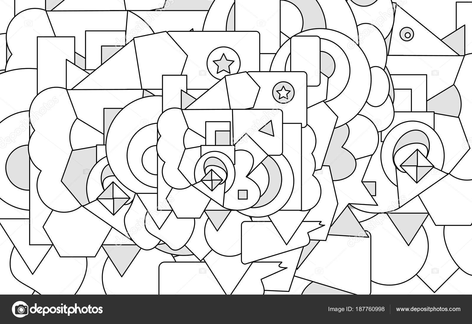 Mosaic template for your design. White and gray background. Geometric ...