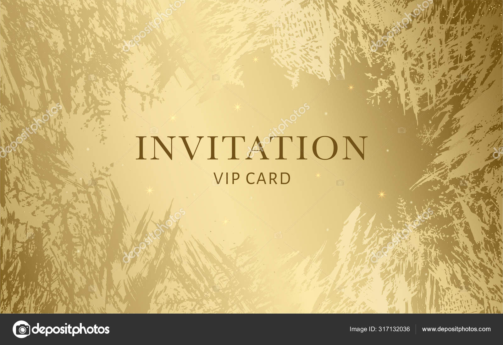 Luxurious Vip Invitation Template Gold Background Decorative Golden ...