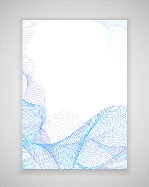 Abstract guilloche pattern (vector complicated blue line texture ...