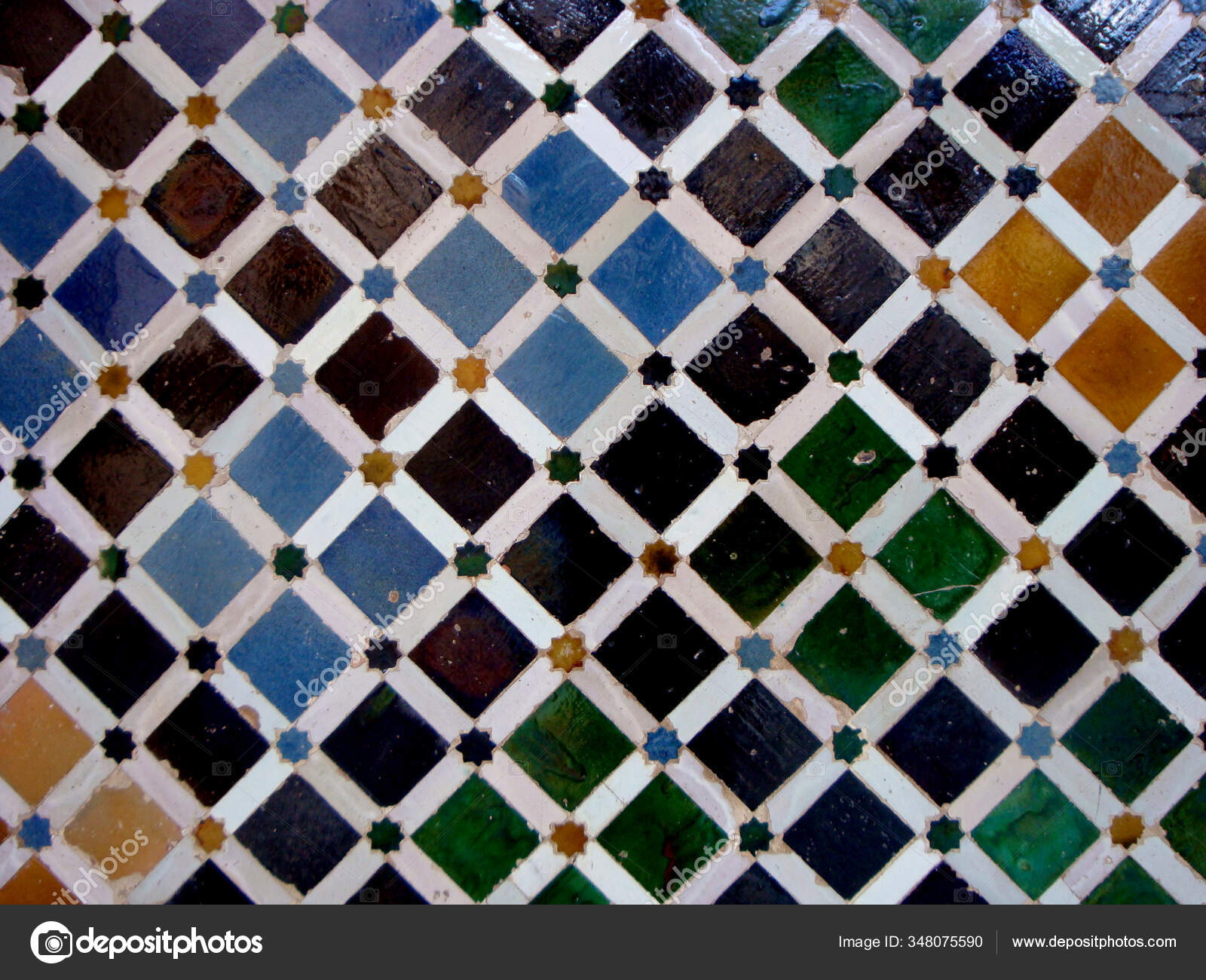 Geometric Pattern Alhambra Spain Arab Influence Stock Photo by ©TC2412 ...