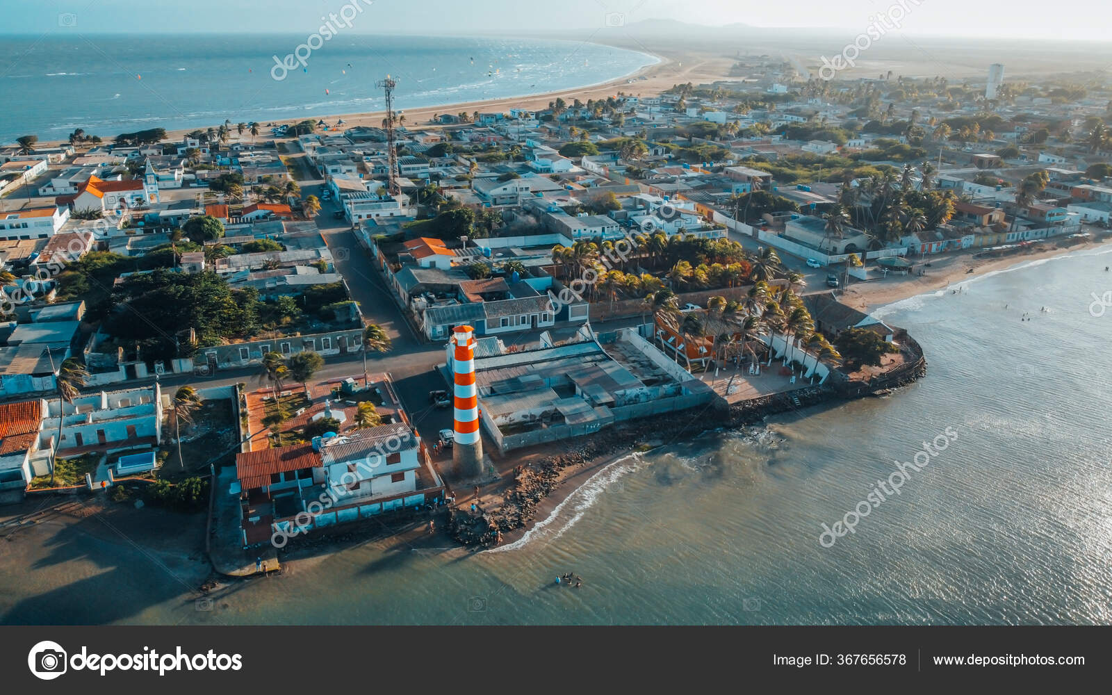 Vista Del Pueblo Adicora Ubicado Estado Falcon Venezuela — Foto de ...