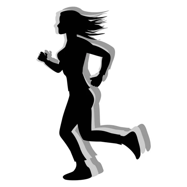 Running woman silhouette — Stock Vector © predragilievsi #82992460 Running woman silhouette — Stock Vector © predragilievsi #82992460