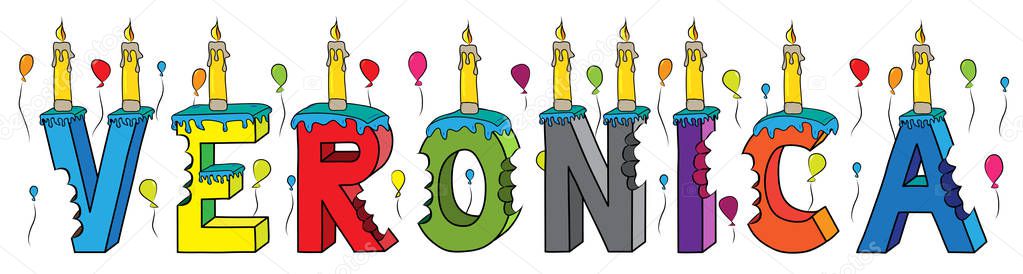 Images: happy birthday veronica cake | Veronica female first name ...