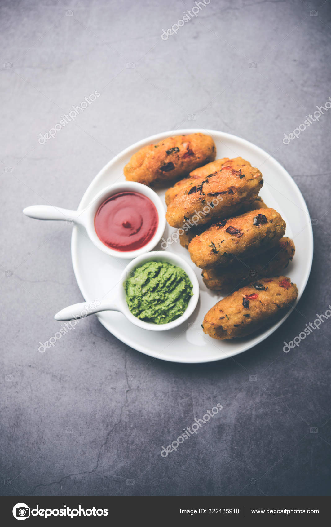 Veg Poha Roll Made Using Flattened Rice Served Tomato Ketchup — Stock ...