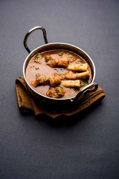 Hyderabadi Mutton Paya Nehari Nahari Nihari Masala Served Naan Rice ...