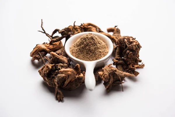 Ayurvedic Chitrak Sheetraj Roots Also Known Plumbago Zeylanica — Stock ...