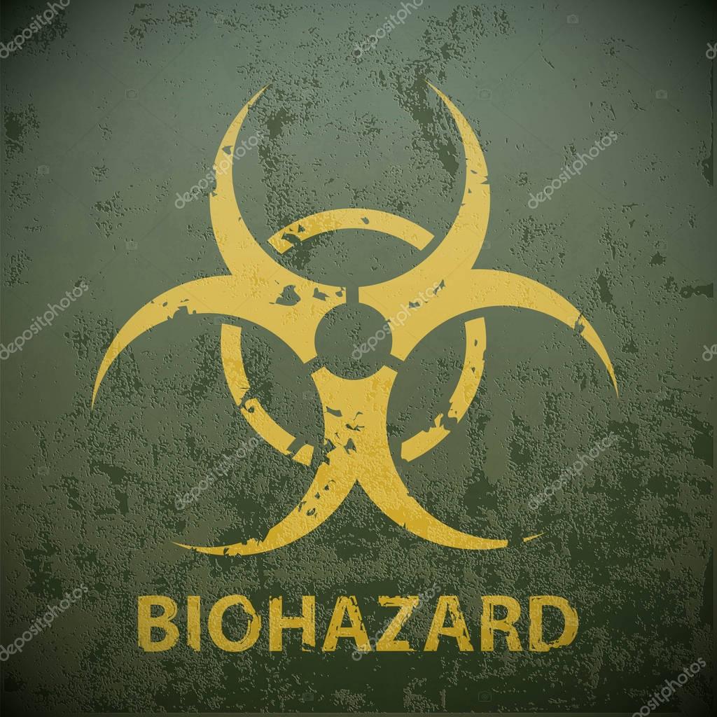 Símbolo amarillo de riesgo biológico 2022