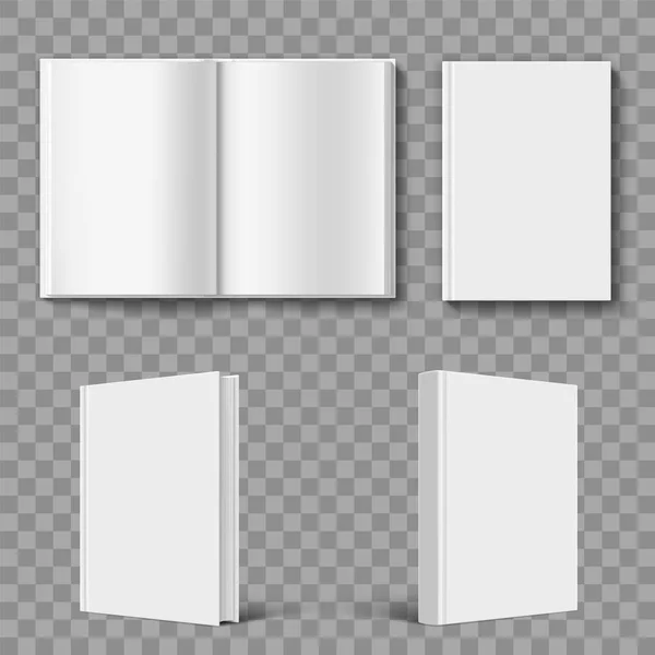 Blank book set Vector Art Stock Images | Depositphotos