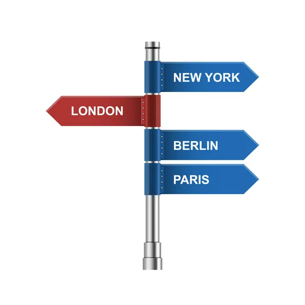 Modern road sign Design template, can be used for infographics Stock ...