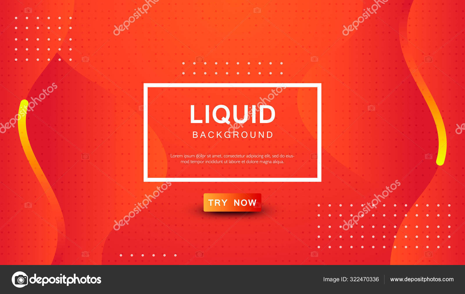 Orange Liquid Color Background Dynamic Textured Geometric Element ...