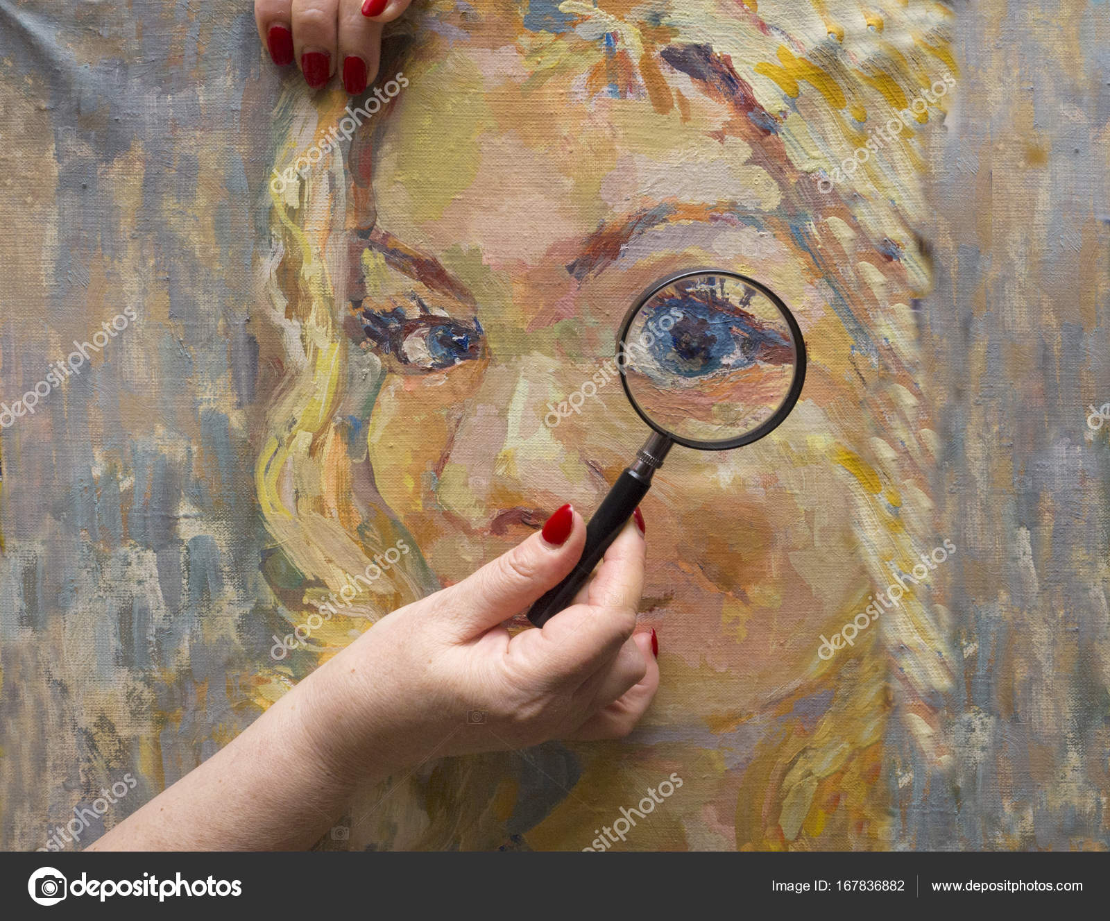 Magnifying Glass Painting