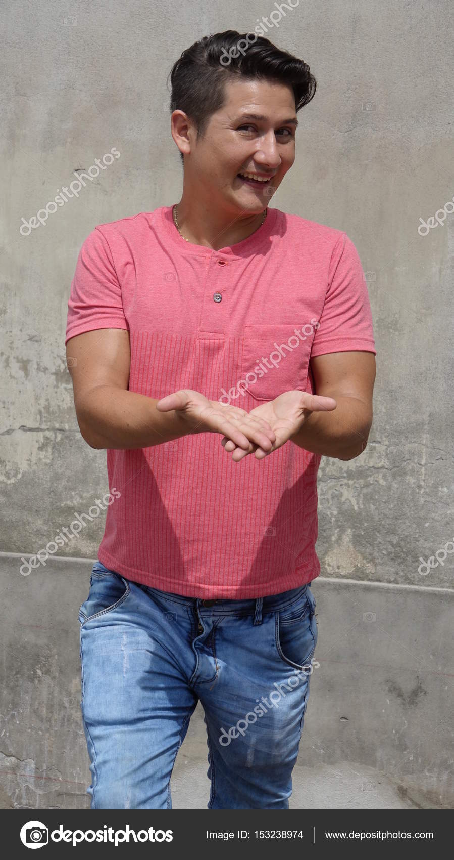 Man Making Hand Gesture — Stock Photo © dtiberio #153238974