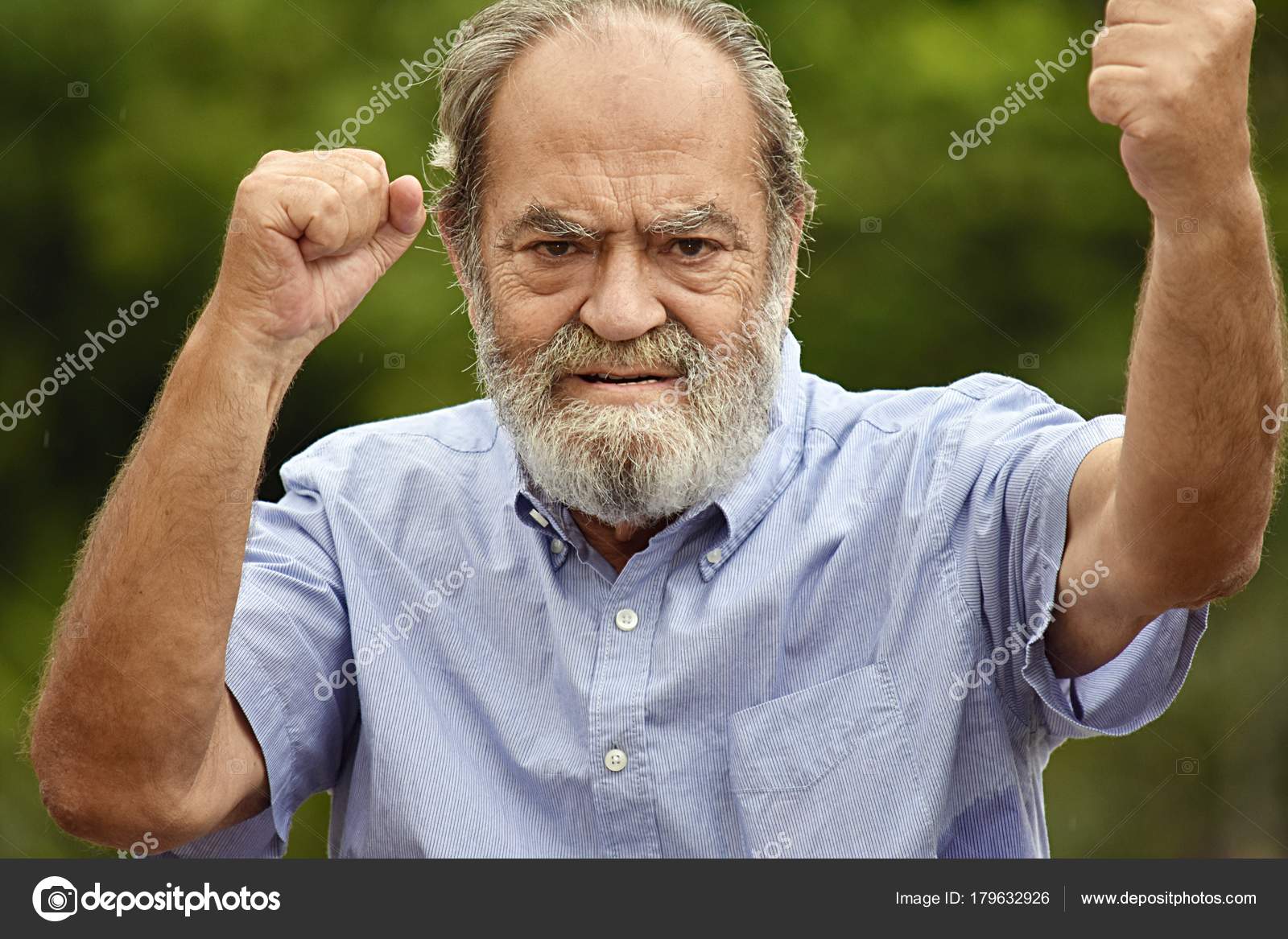 Angry Minority Grandpa — Stock Photo © dtiberio #179632926
