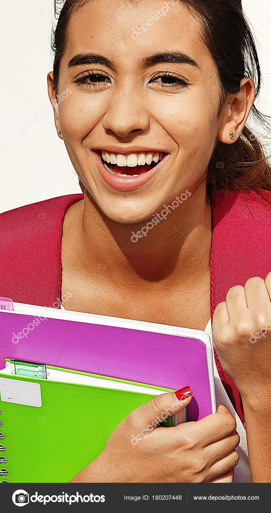 Smiling Girl Student — Stock Photo © dtiberio #180207448