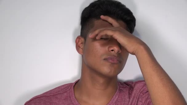 Sad Hispanic Male Teen — Stock Video © dtiberio #184318990