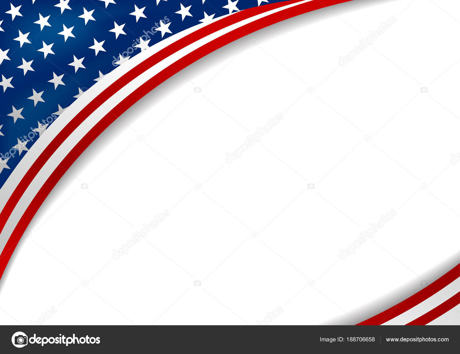 USA or America flag design on white background vector illustration ...
