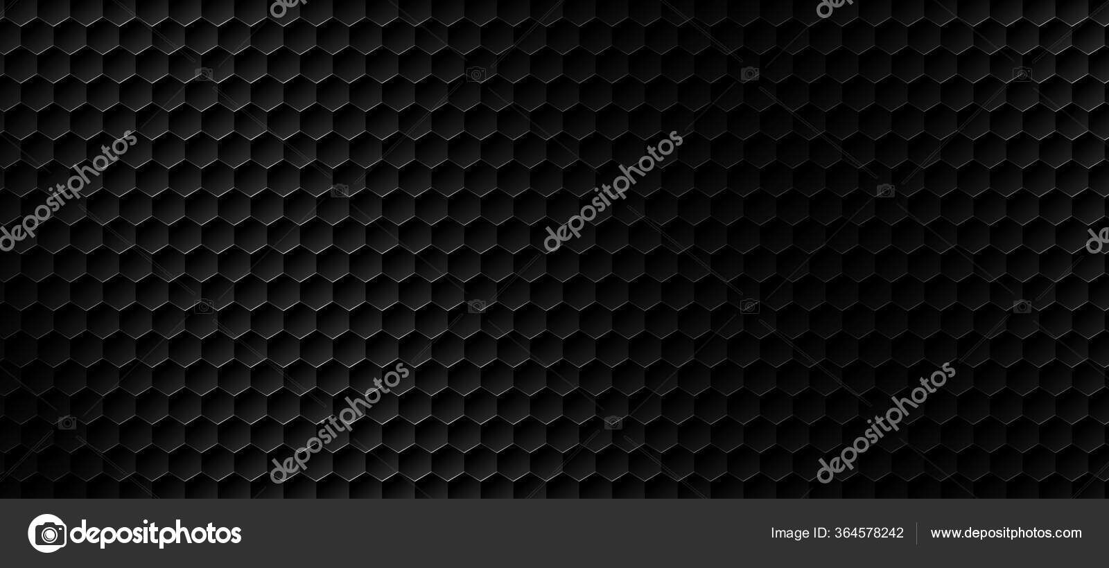 Black Modern Hexagon Texture Background Vector Illustration Stock ...