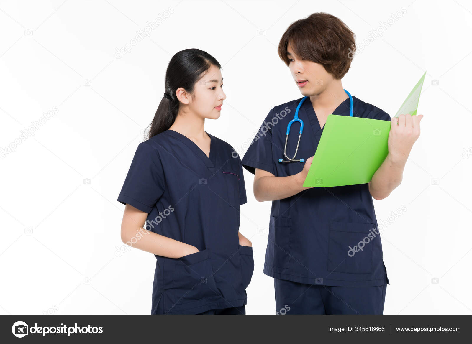 Two professional medical experts — Stock Photo © wxin67 #345616666