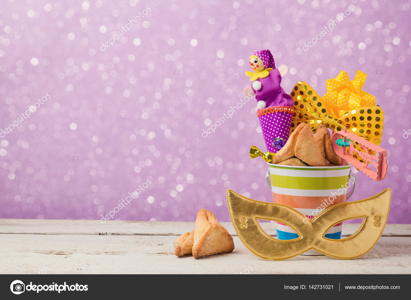 Purim holiday background. Stock Photo by ©maglara 142731021
