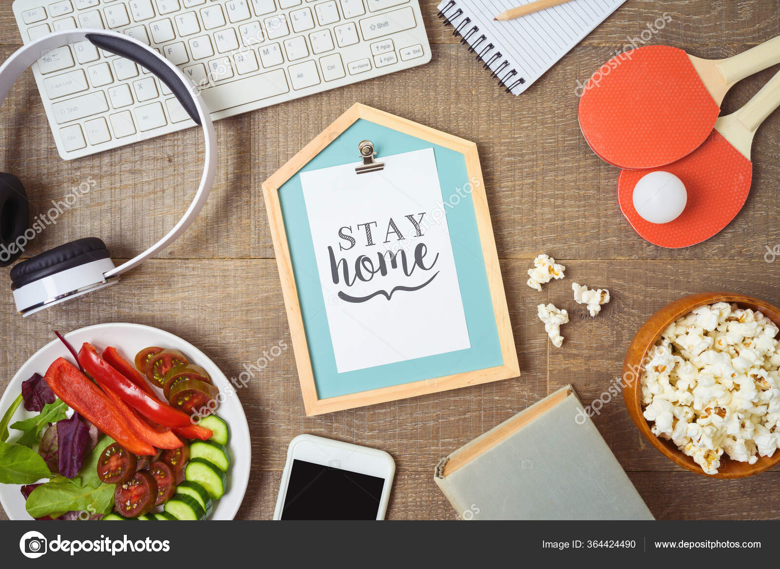 Stay Home Concept Social Media Awareness Coronavirus Prevention Doing ...