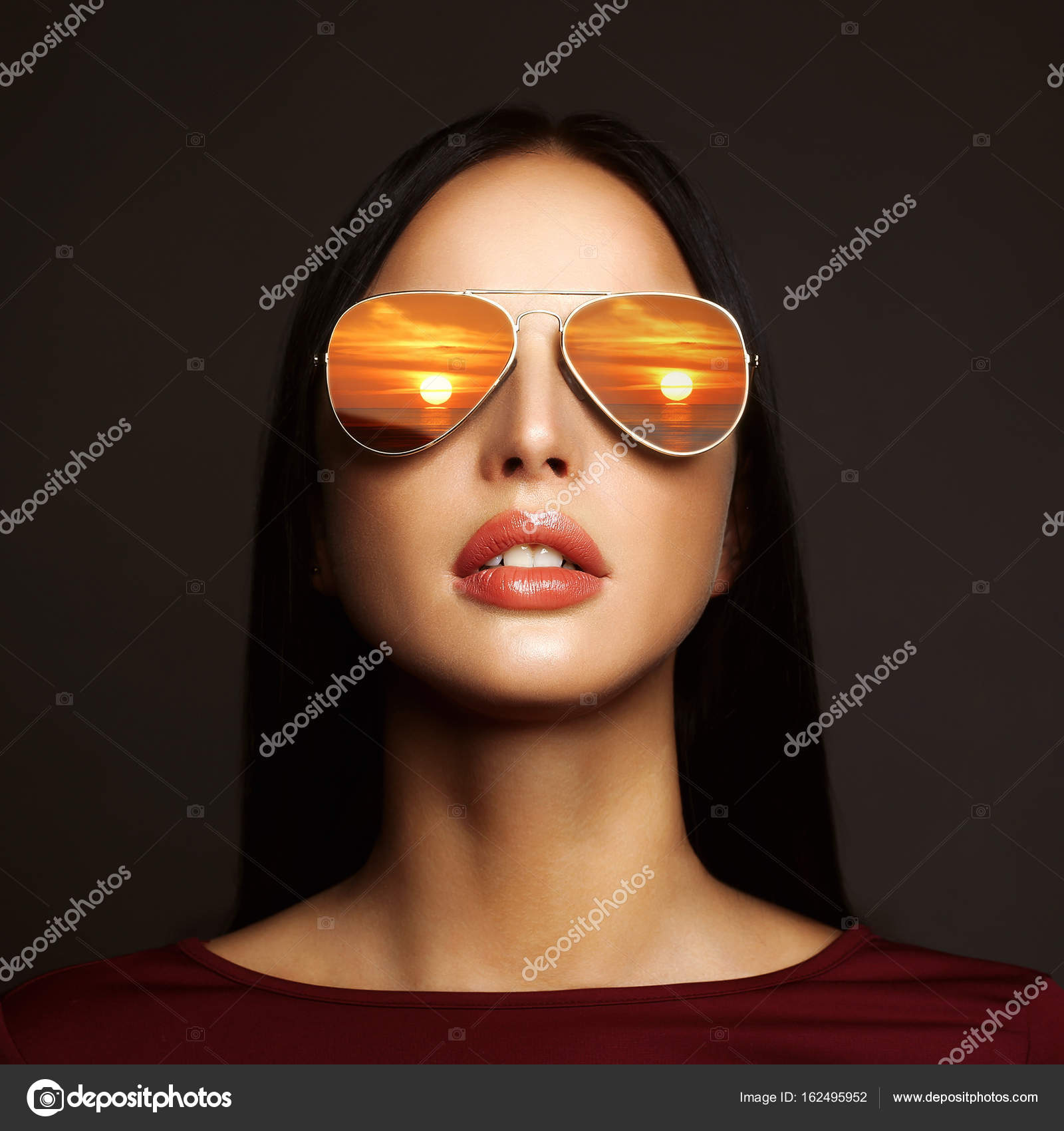 Sunglass Reflection Sunset