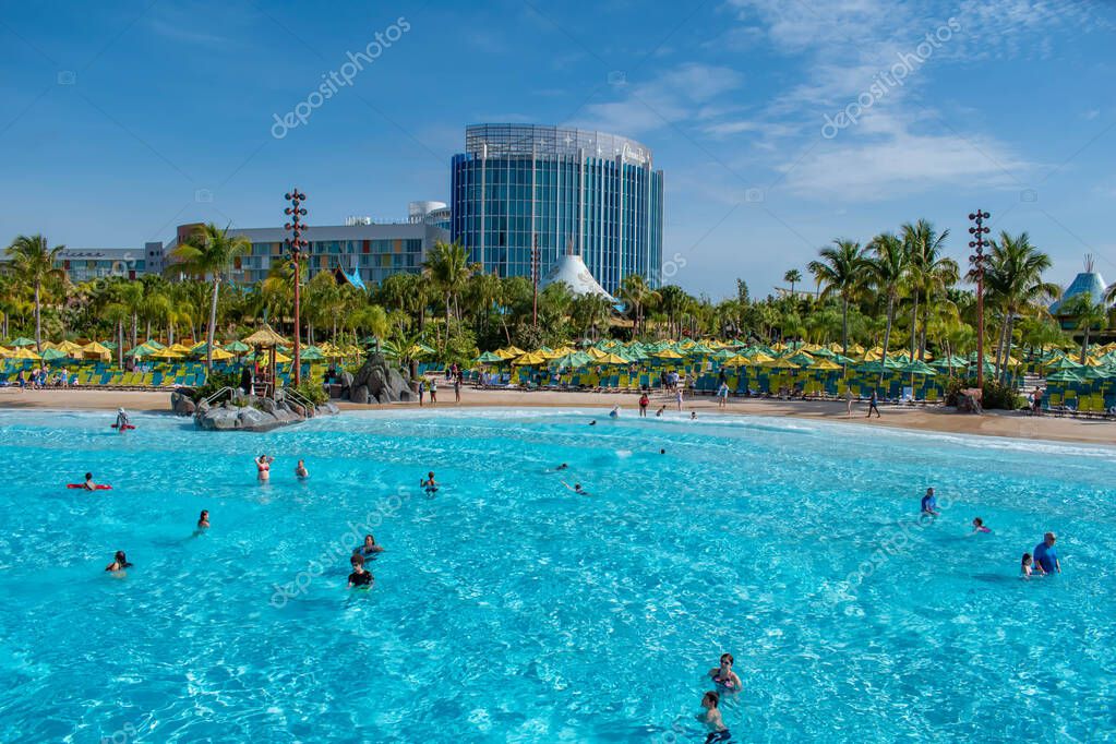 Orlando, Florida. 10 de marzo de 2020. Vista panorámica de Waturi Beach ...