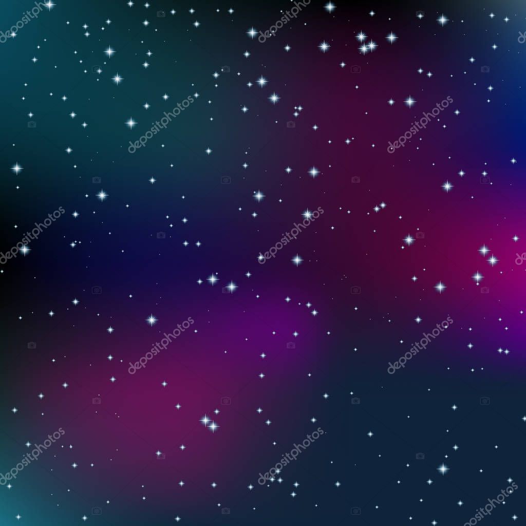 Gece gökyüzünde yıldız vektör ©panupong1982 156014380'e ait Stok Vektör